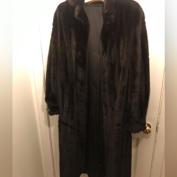 Jackets & Coats | Vintage Authentic Black Mink Fur Long | Poshmark